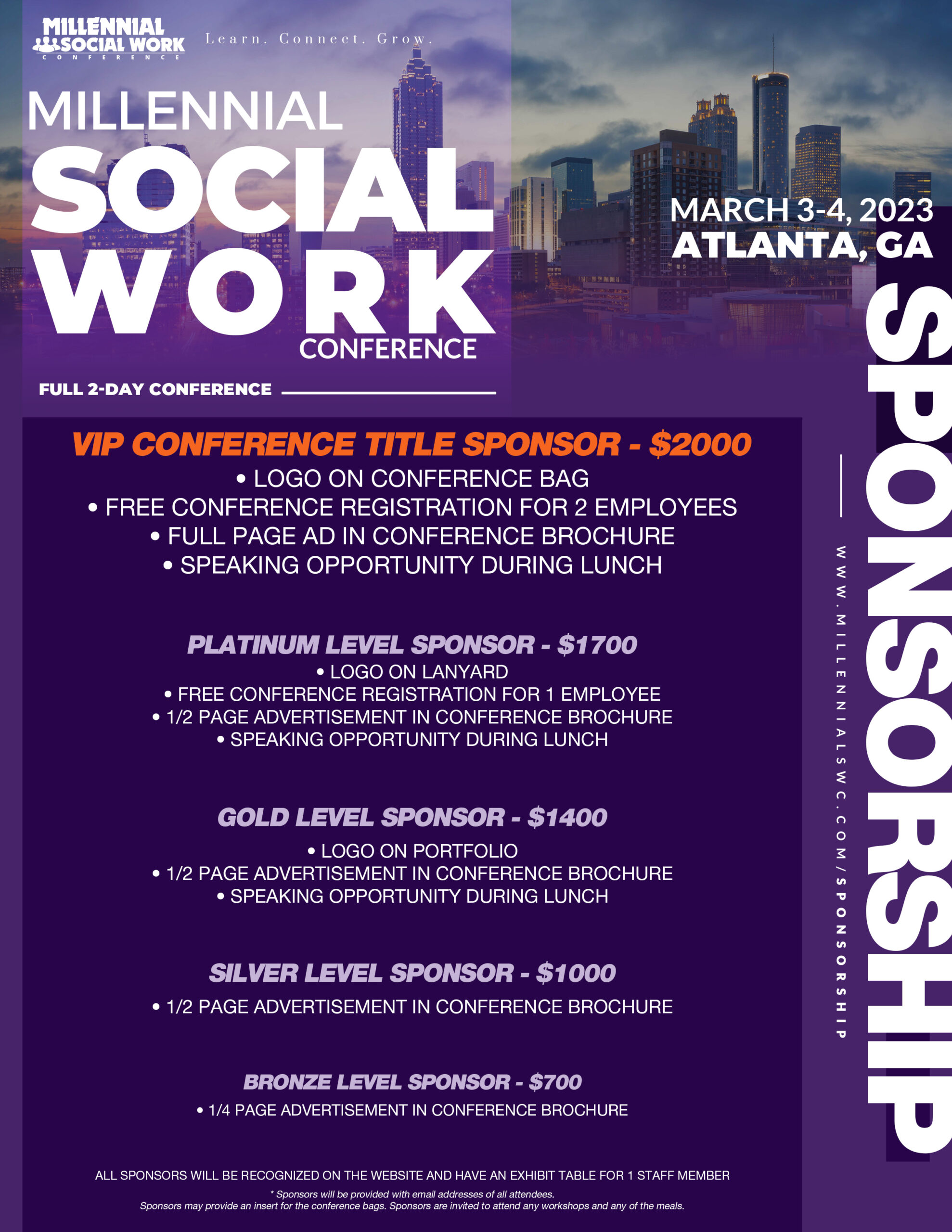 Sponsorship | The Millennial Social Work Conference|The Millennial ...